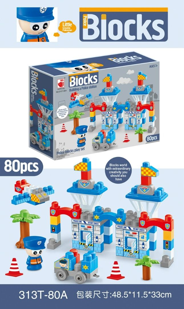 Building a Police Station Blocks, Hobbies & Toys, Toys & Games on Carousell