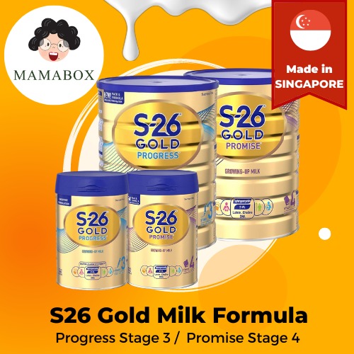 [Bundle of 3] Wyeth S26 Gold Progress Milk Formula Stage 3 / Promise Milk Formula Stage 4 1.6kg ...