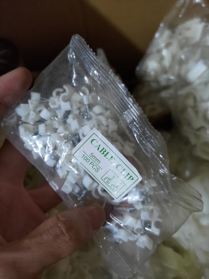 Cable clips and Wall Plugs, Furniture & Home Living, Home Improvement ...