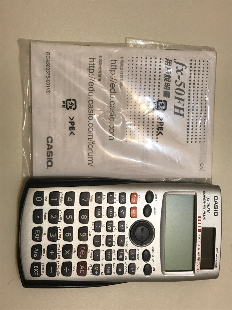 CASIO fx-50fh 計數機, 興趣及遊戲, 書本 & 文具, 教科書 - Carousell