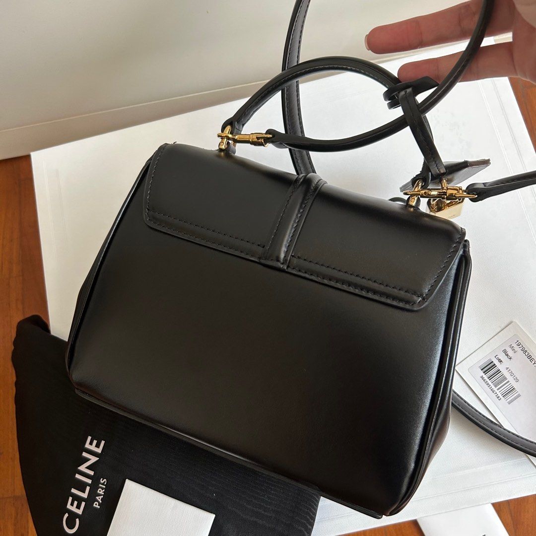 Celine - MINI 16 IN SATINATED CALFSKIN BLACK - lightly used, Luxury ...