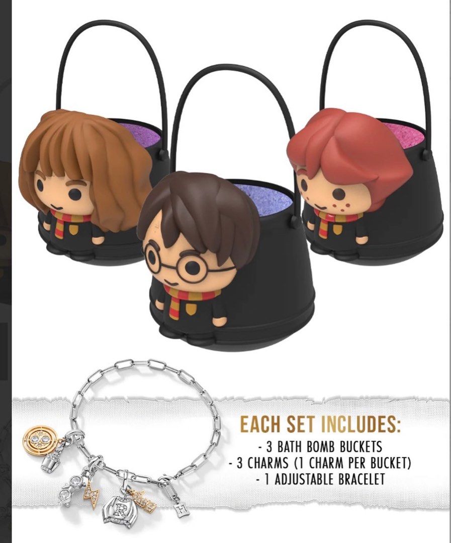 CHARMED AROMA~ Harry Potter Bath Bomb Bucket Set, 美容＆化妝品, 沐浴＆身體護理, 沐浴及 ...
