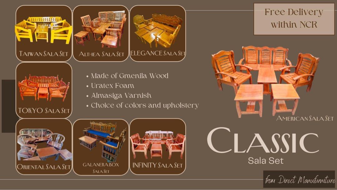 Classic Sala Set on Carousell