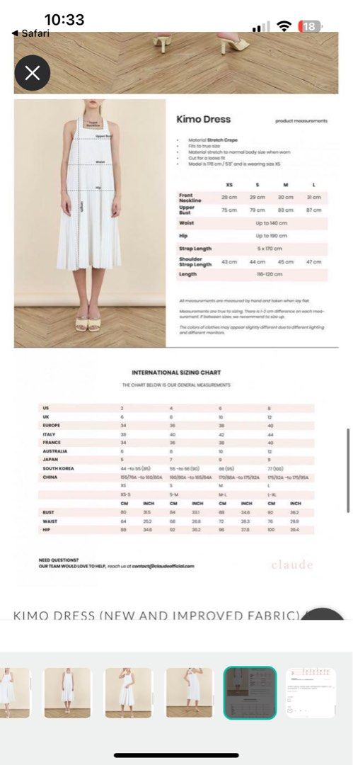 Claude Kimo Dress, Women's Fashion, Dresses & Sets, Dresses on Carousell