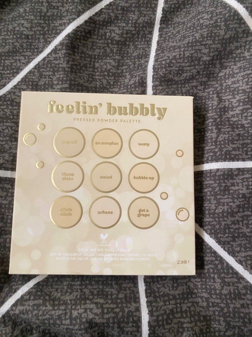 Colourpop Feelin’ Bubbly Eyeshadow Palette on Carousell