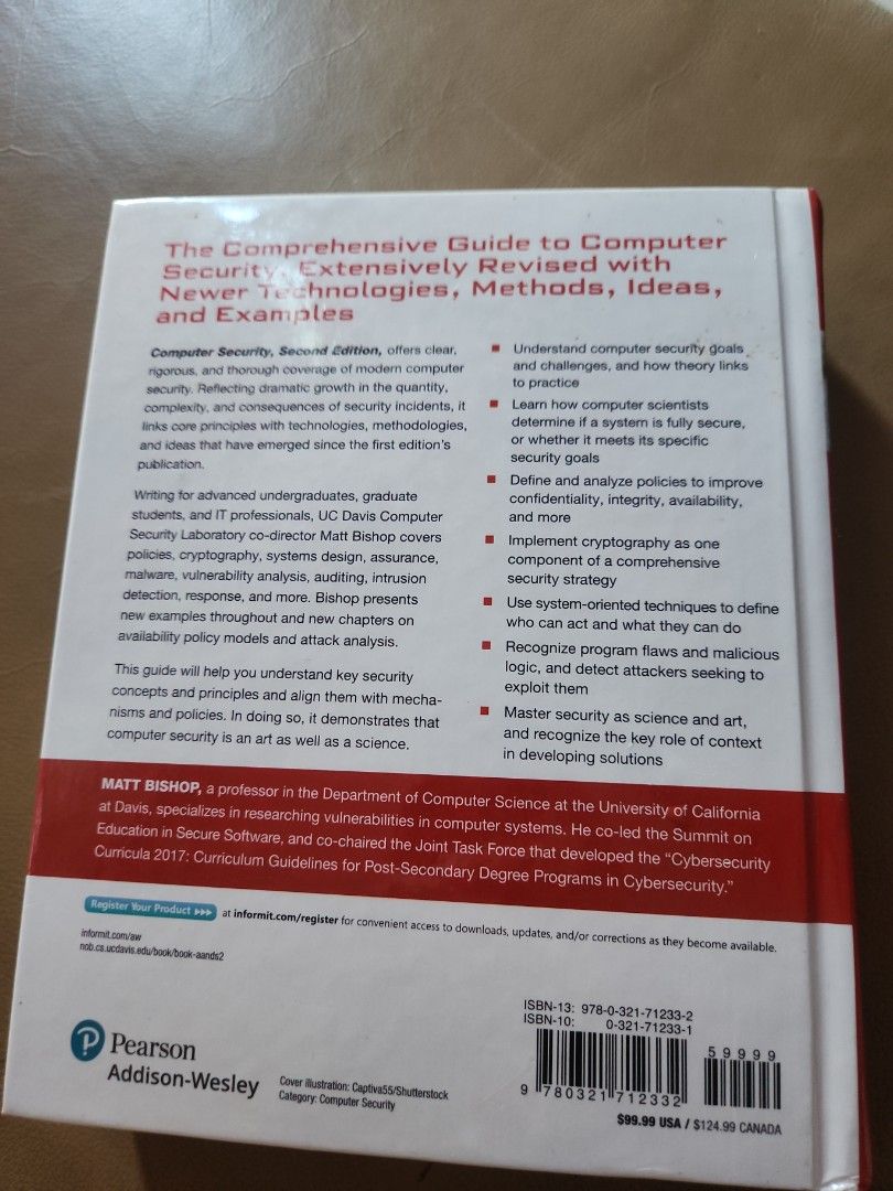 Computer Security by Matt Bishop, Everything Else on Carousell