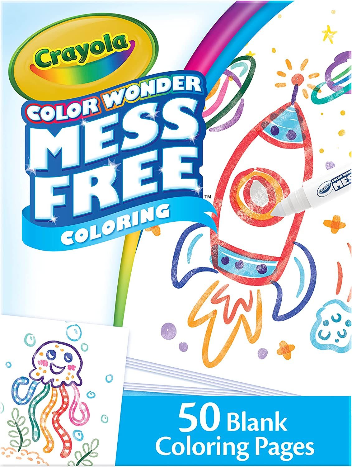 Crayola Color Wonder Mess Free Coloring, Blank Coloring Pages, 50 Count ...