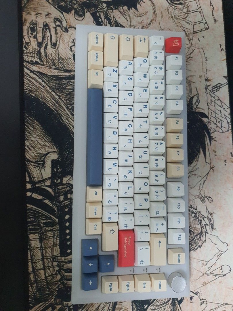 Fully Modded Custom 75% Mechanical Keyboard with RGB and Knob, Computers & Tech, Parts ...