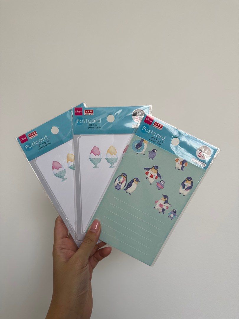 Daiso postcards, Hobbies & Toys, Stationery & Craft, Craft Supplies & Tools on Carousell