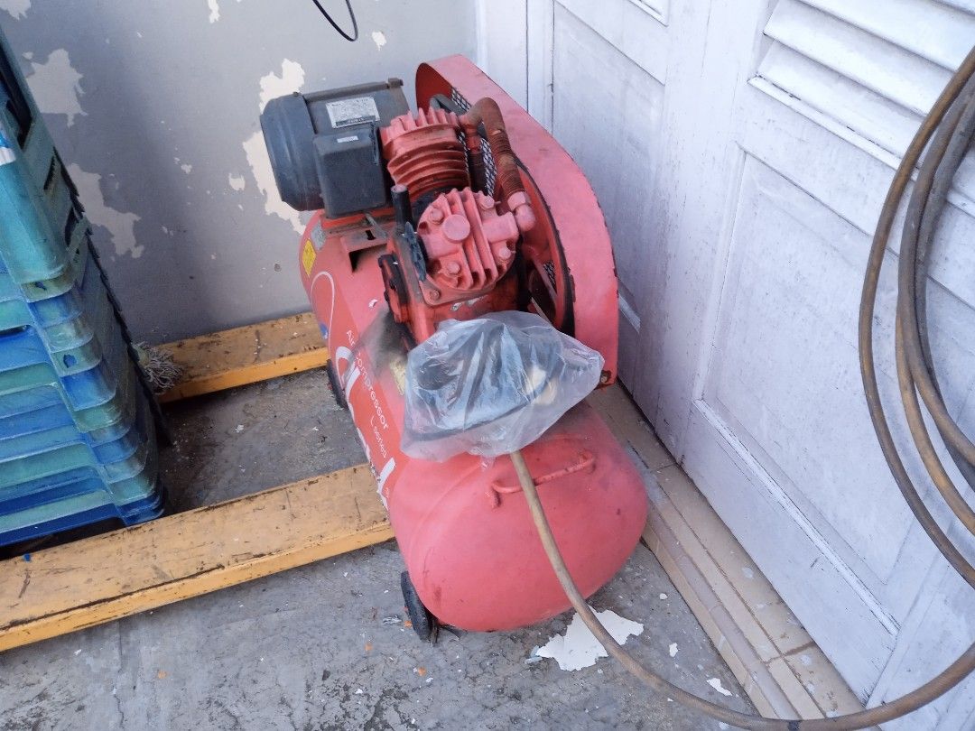 DI JUAL KOMPRESOR ANGIN MERK SHARK LVP-6501 ELECTRO MOTOR FETCH, 1 HP ...