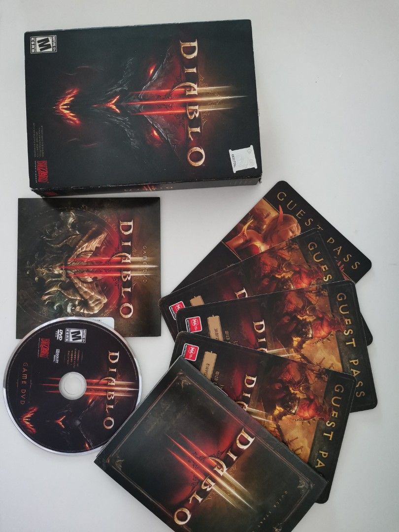 Diablo III original PC game dvd disc with code., Video Gaming, Video ...