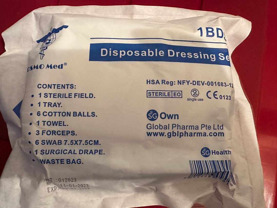 Disposable Dressing Kit, Health & Nutrition, Medical Supplies & Tools ...
