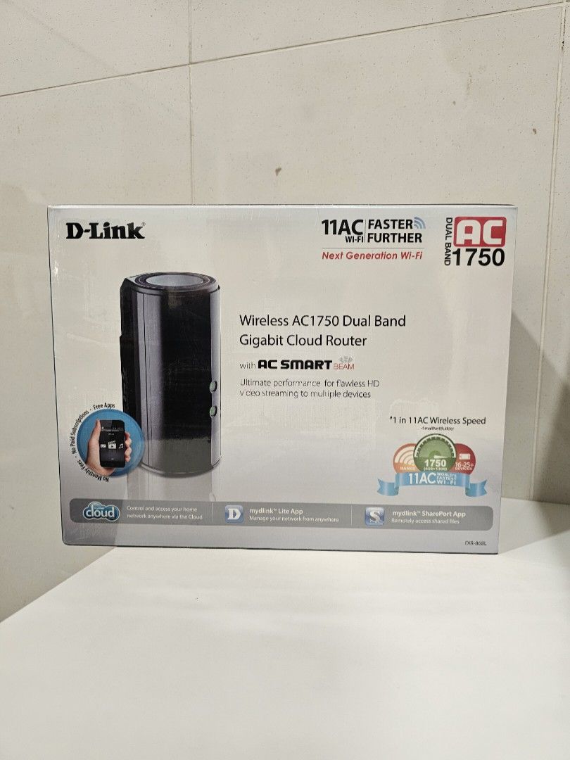 D-Link Wireless AC1750 Dual Band Gigabit Cloud Router with AC SMART ...