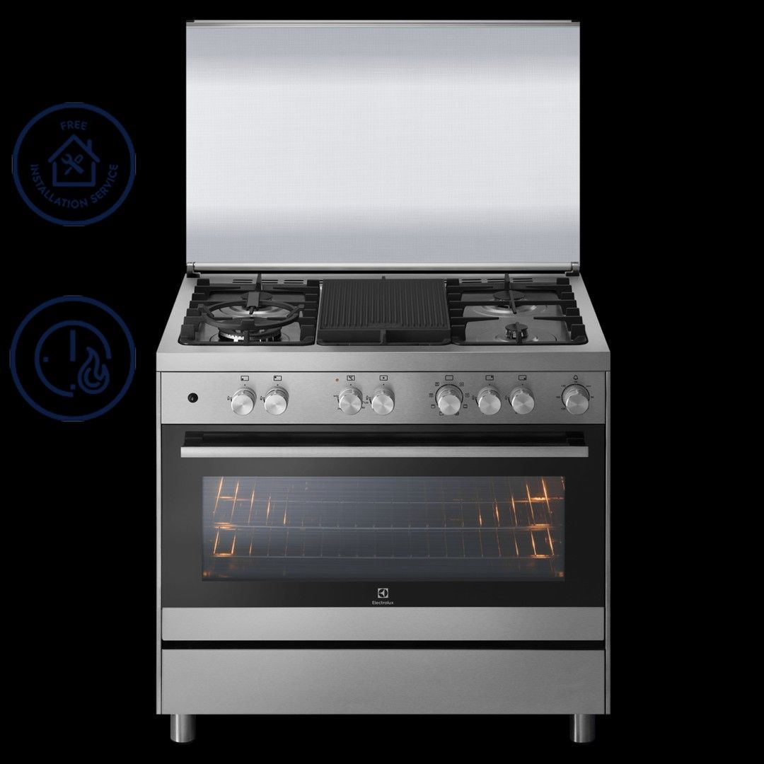 Free Delivery!*- Electrolux 90 cm Free Standing Cooking Range EKG9502X ...