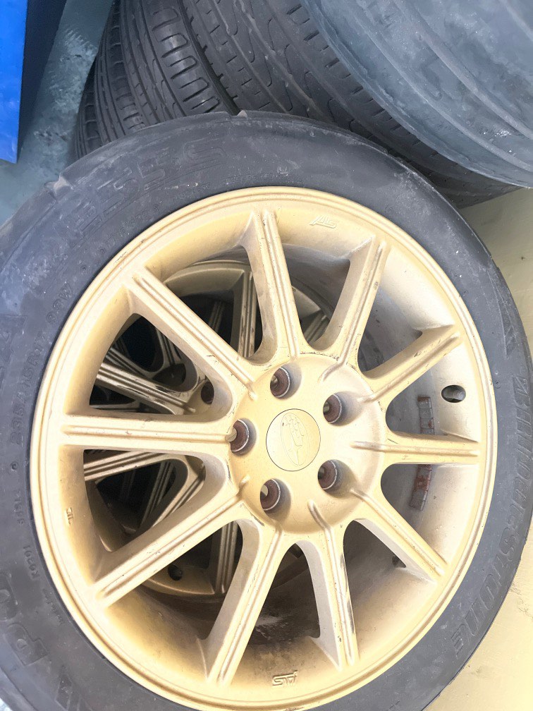 ENKEI SUBARU ORIGINAL RIMS WITH TYRE, Car Accessories, Tyres & Rims on ...