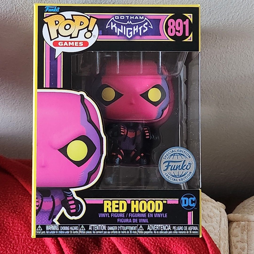 Funko Red Hood Blacklight, Hobbies & Toys, Toys & Games on Carousell