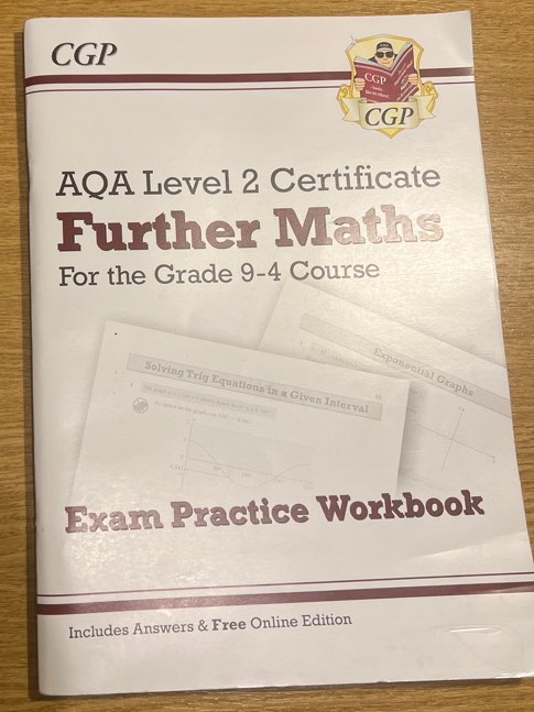 Gcse Further Maths Exam Practice Workbook Aqa 興趣及遊戲 書本 And 文具 教科書 Carousell