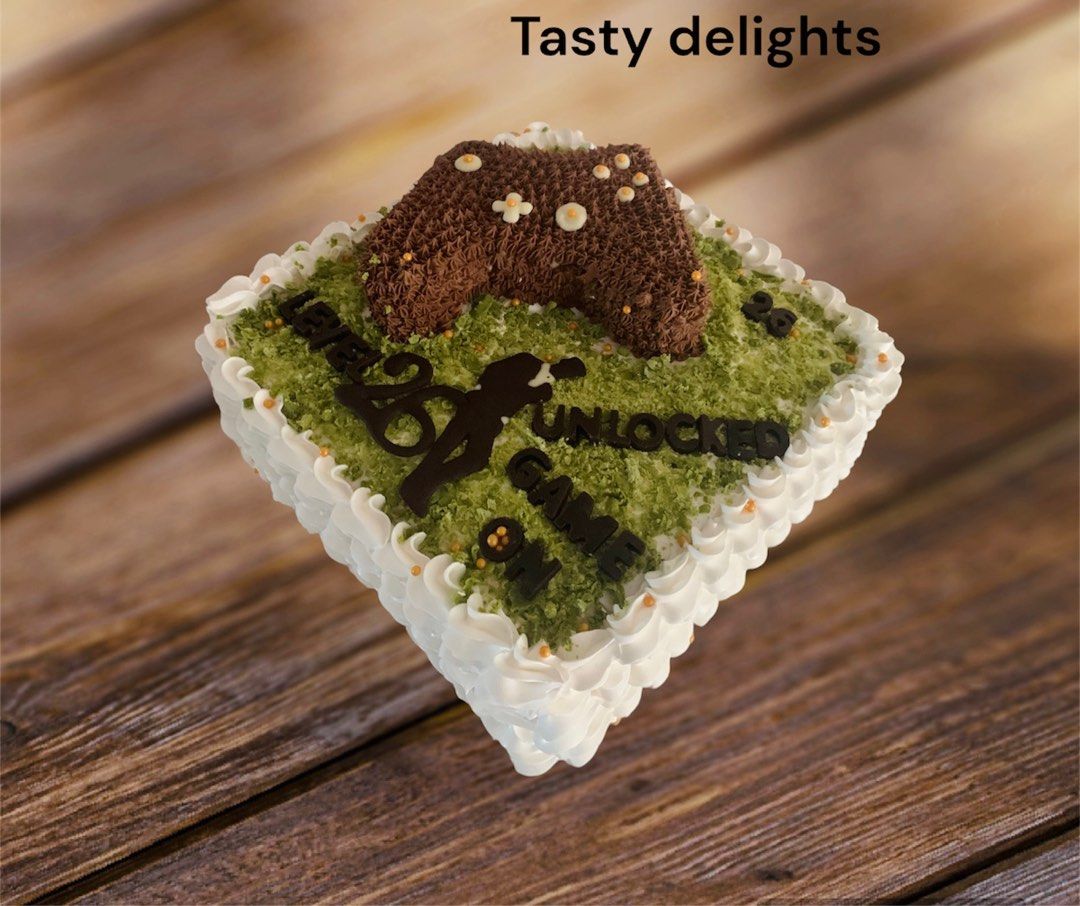 Gaming Cake,Gamer Cake,Videogame Cake,Playstation Cake,Eggless Vanilla ...