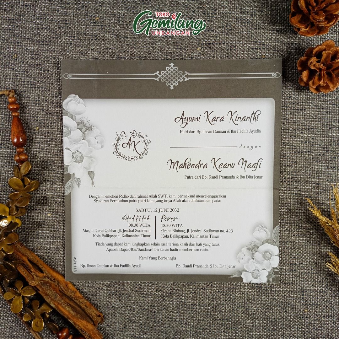 GEMILANG UNDANGAN 081 2222 800 63 KERTAS UNDANGAN KOSONG, BLANGKO ...