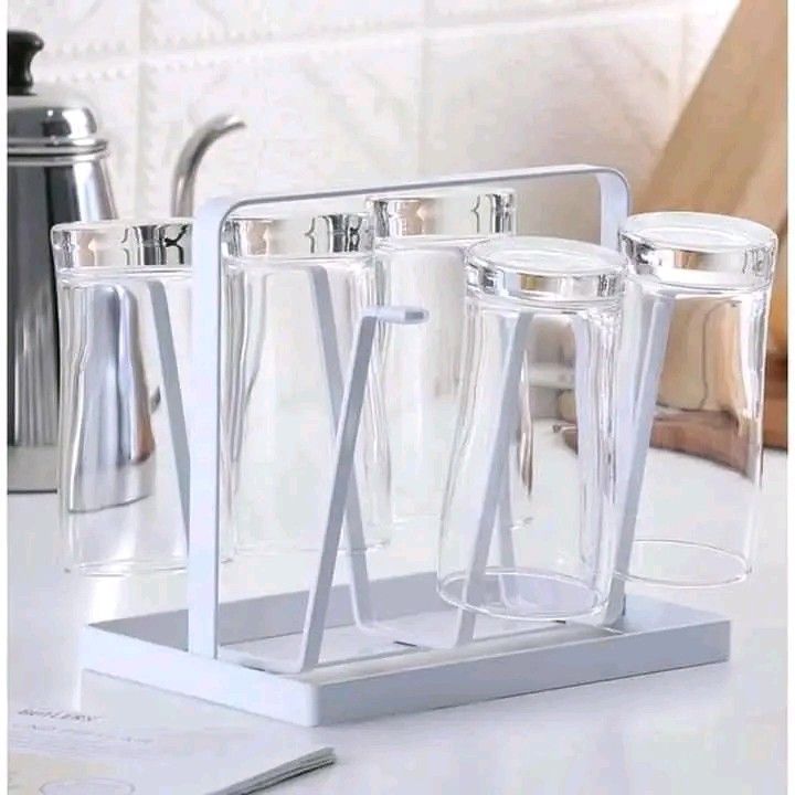 Glass Cup Rack Draining Drying Water Mug Draining Drying Organizer ...