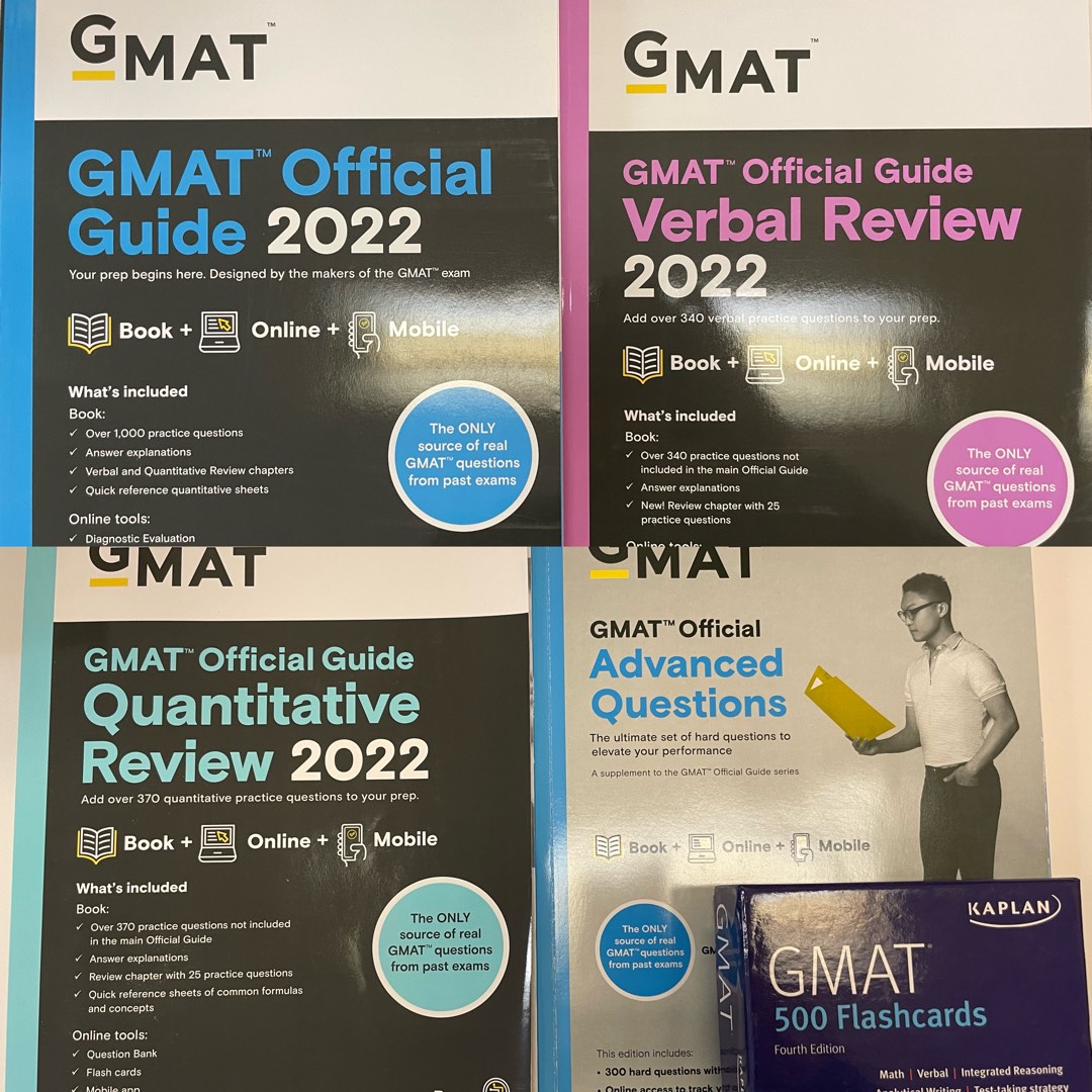 GMAT 2022 full set + advanced qs + flashcards, 興趣及遊戲, 書本 & 文具, 教科書 - Carousell