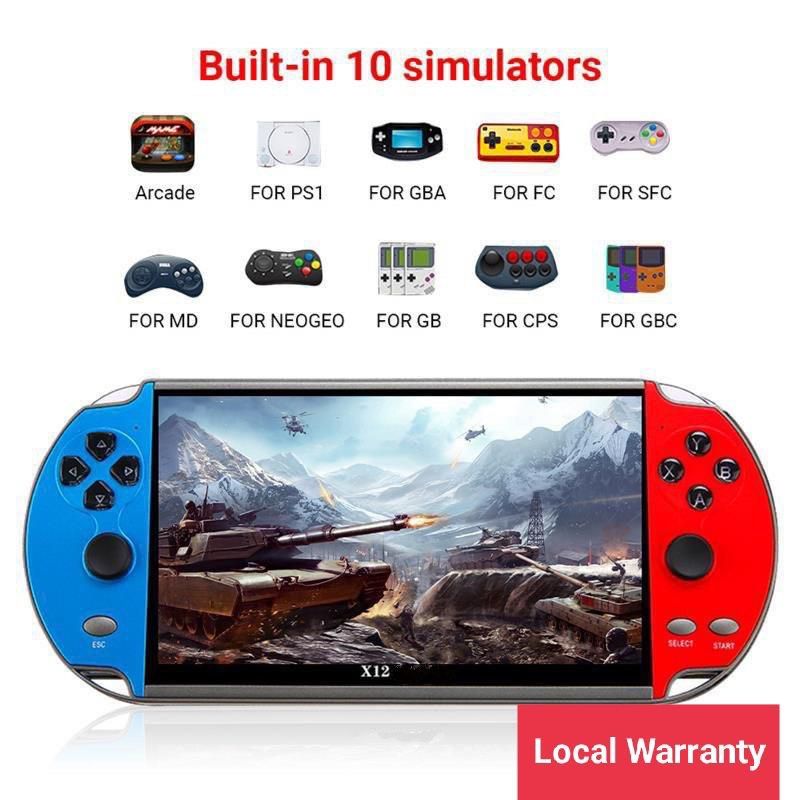 Handheld game console X12 (X7 plus) 5.1” HD Portable Retro Video Game ...