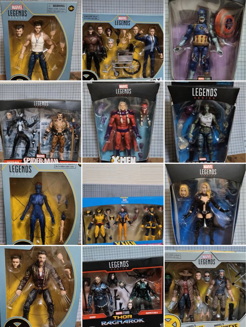 HASBRO MARVEL LEGENDS SERIES FIGURES X-MEN DEADPOOL HULK CAPTAIN ...