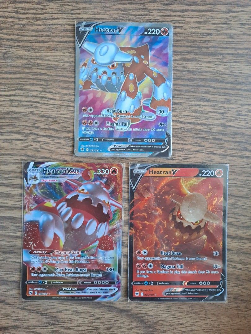 Heatran V Vmax FA Full Art Pokemon Cards, Hobbies & Toys, Toys & Games ...