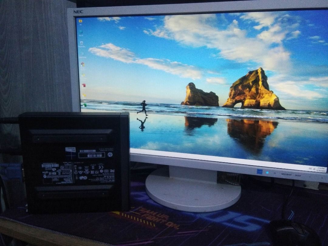 Hp Mini Pc with 22inch Lcd monitor, Computers & Tech, Desktops on Carousell