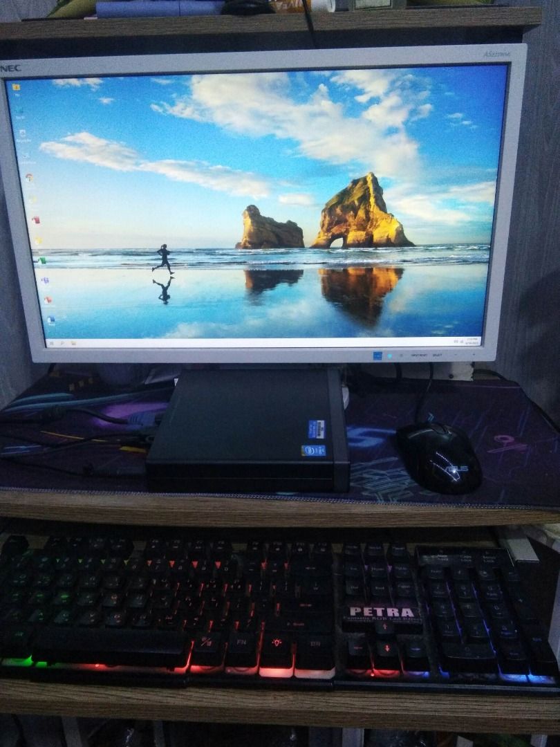 Hp Mini Pc with 22inch Lcd monitor, Computers & Tech, Desktops on Carousell