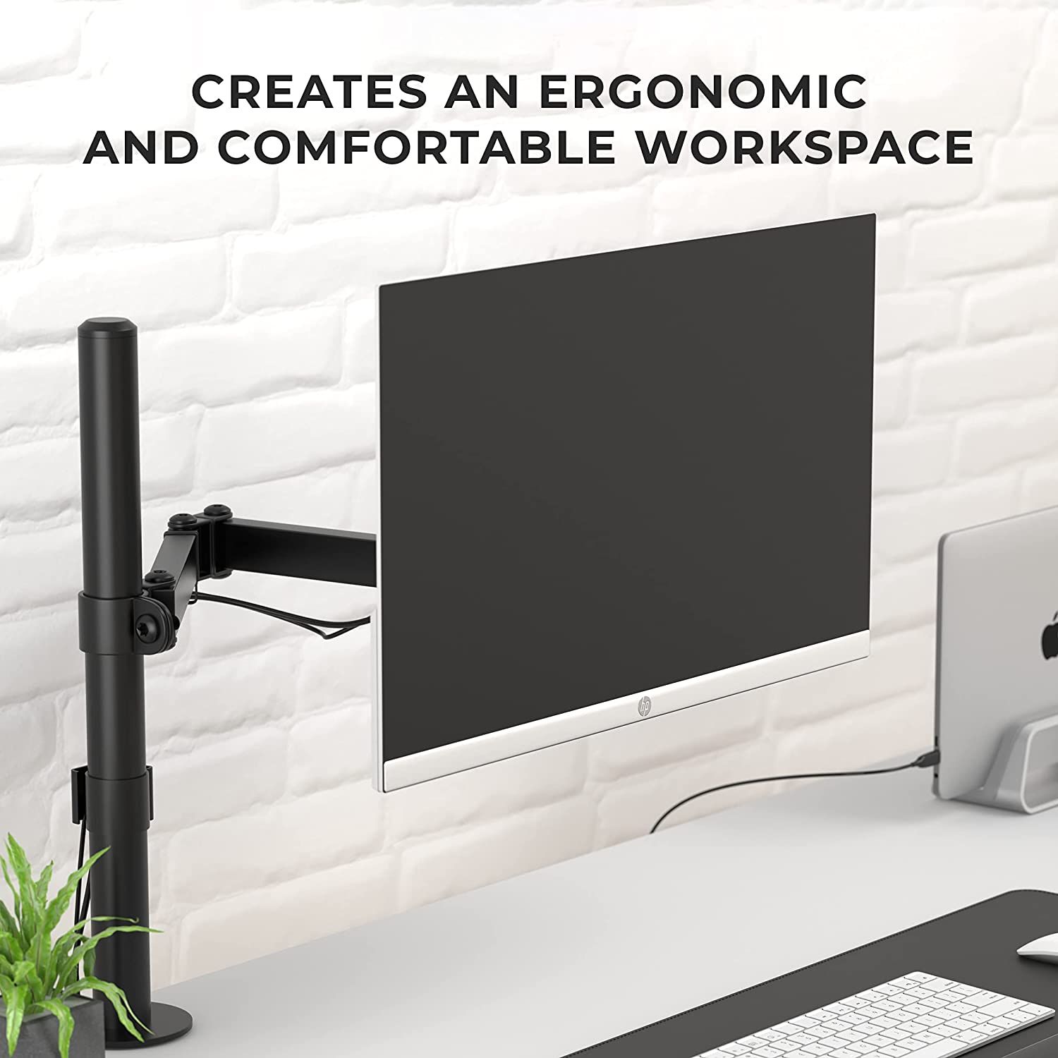 HumanCentric VESA Mount Adapter for HP M Series Monitors M22f, M24f, M24fd, M24fw, M24fwa, M27f ...