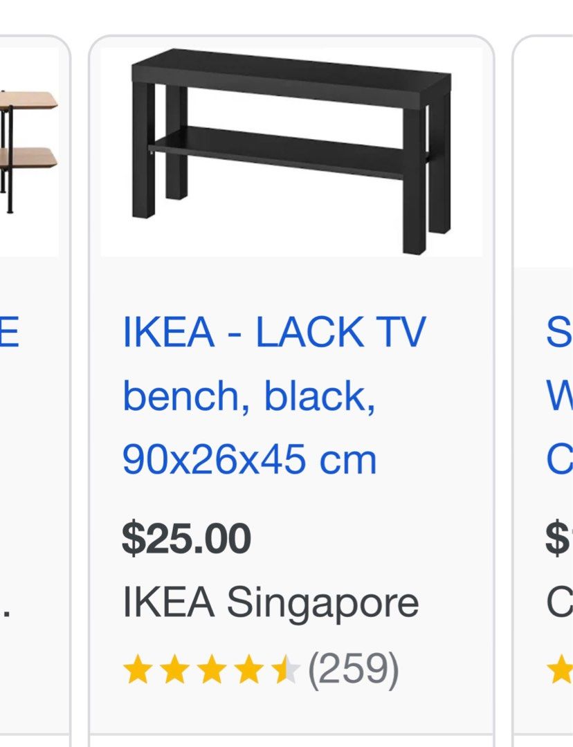 Ikea Lack Tv Bench, Furniture & Home Living, Furniture, TV Consoles on ...