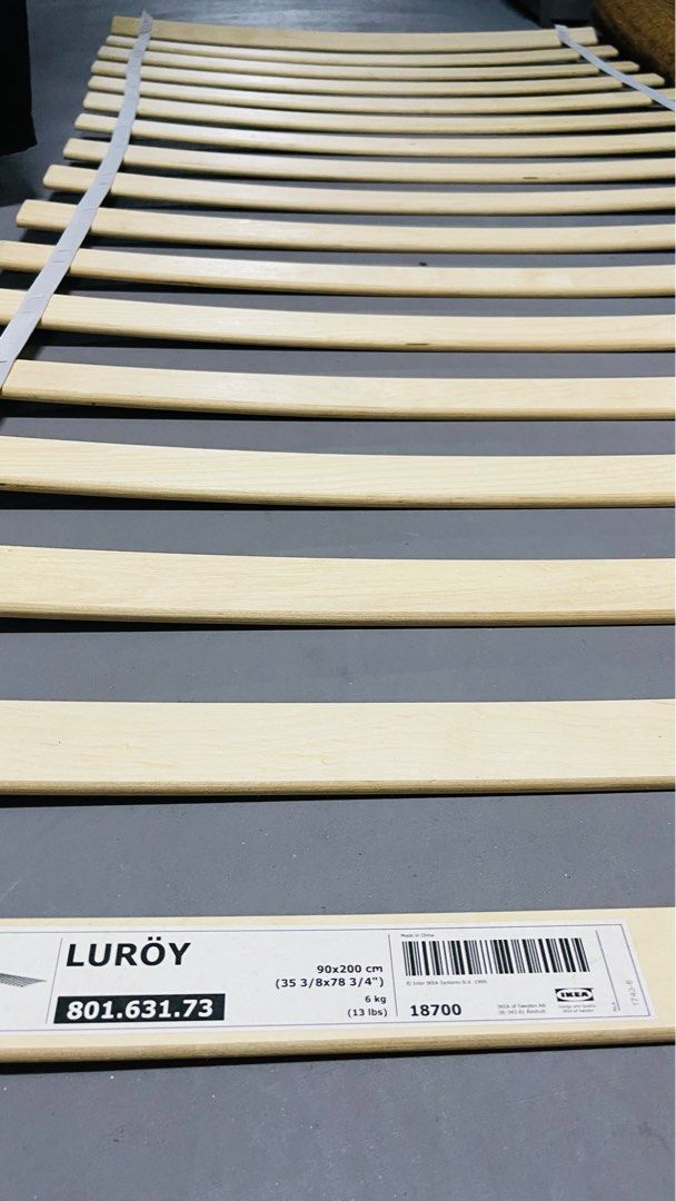 IKEA LUROY - Slatted bed base, Furniture & Home Living, Furniture, Bed ...
