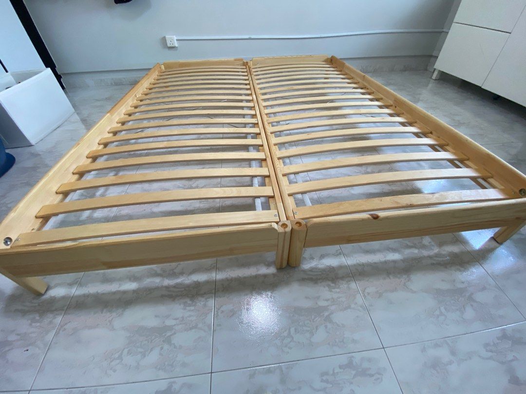 IKEA UTACKER Stackable Bed (2 single frames), Furniture & Home Living ...