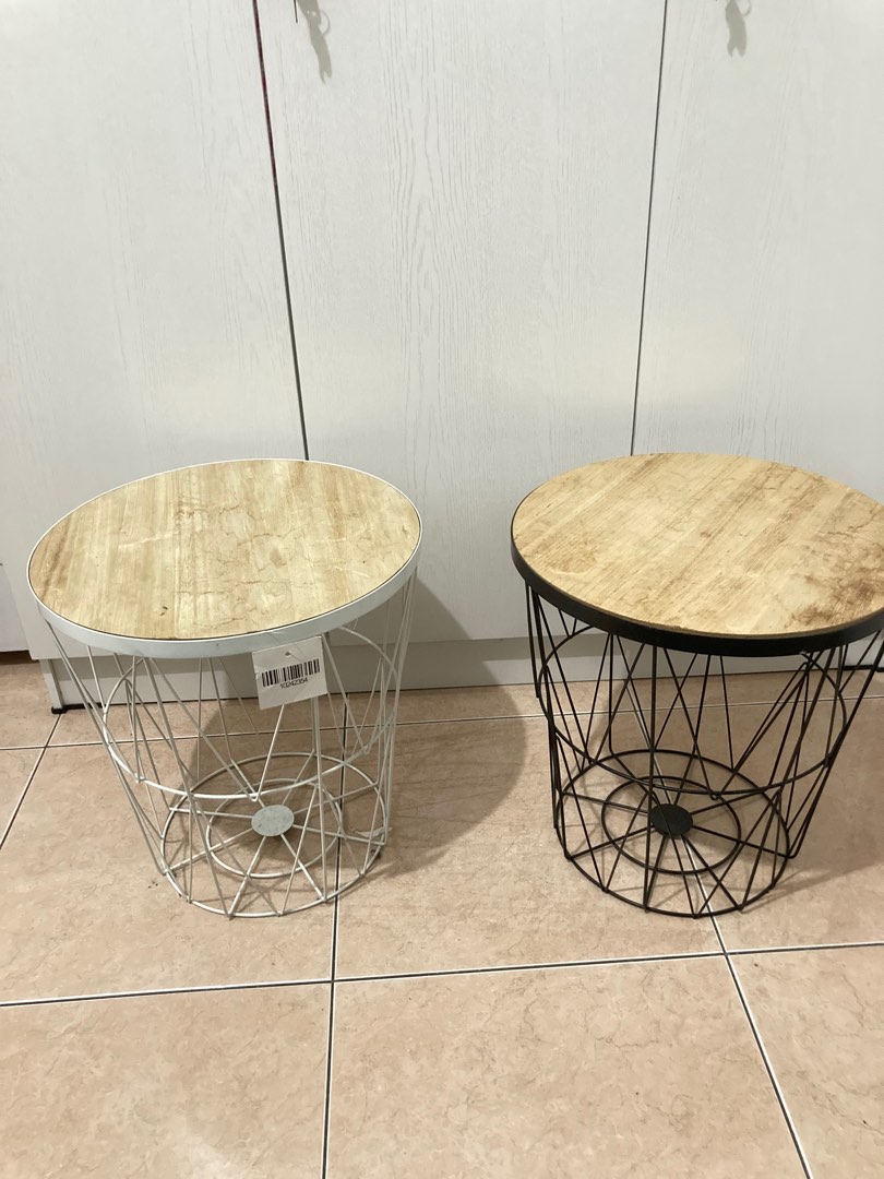 INFORMA Topaz Storage Table White Black on Carousell