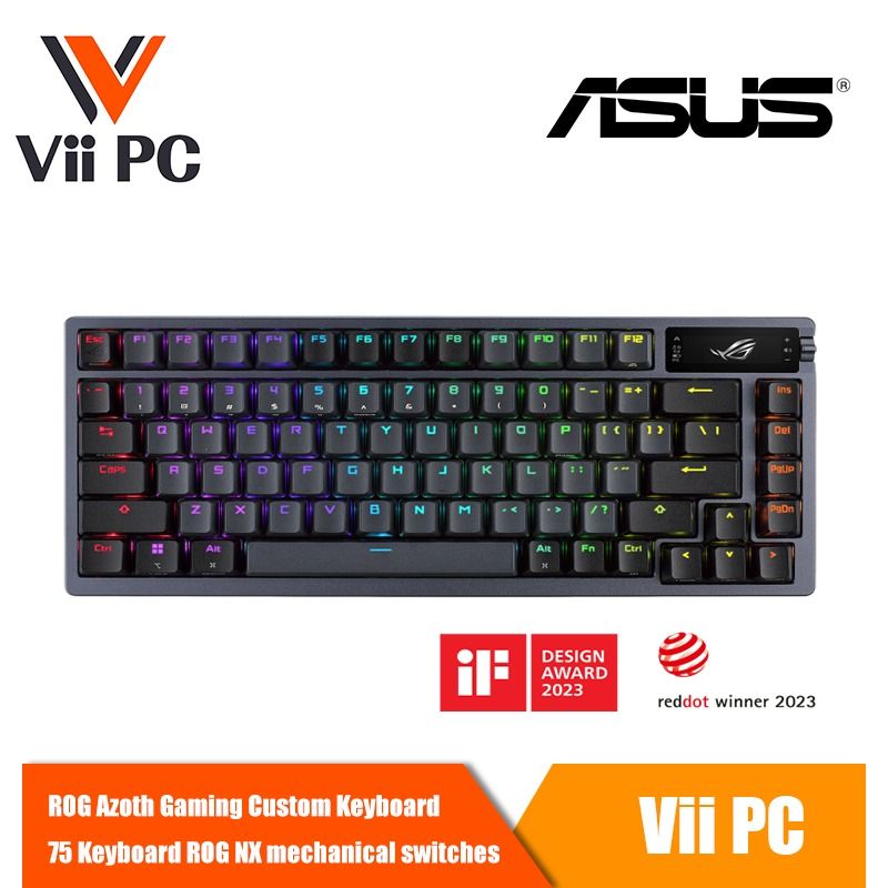 [INSTOCK] ROG Azoth gaming custom keyboard with 75 keyboard ROG NX ...