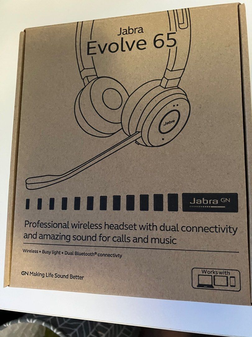 Jabra Evolve 65, Audio, Headphones & Headsets on Carousell
