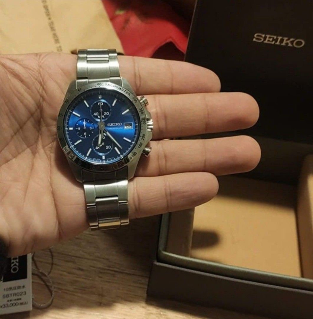*JDM*Seiko Spirit SBTR023 Chronograph Blue Dial Japan-made Men's ...