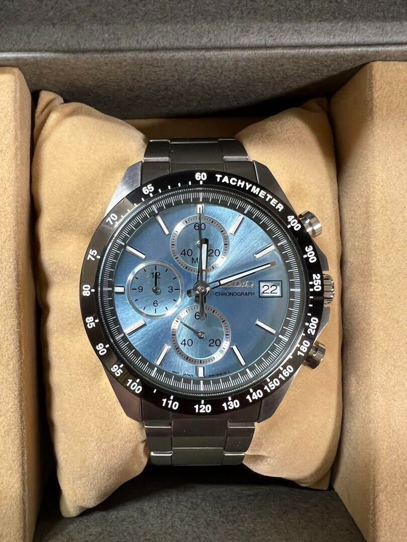 *JDM*Seiko Spirit SBTR029 Chronograph Blue Dial JAPAN-MADE Men's ...