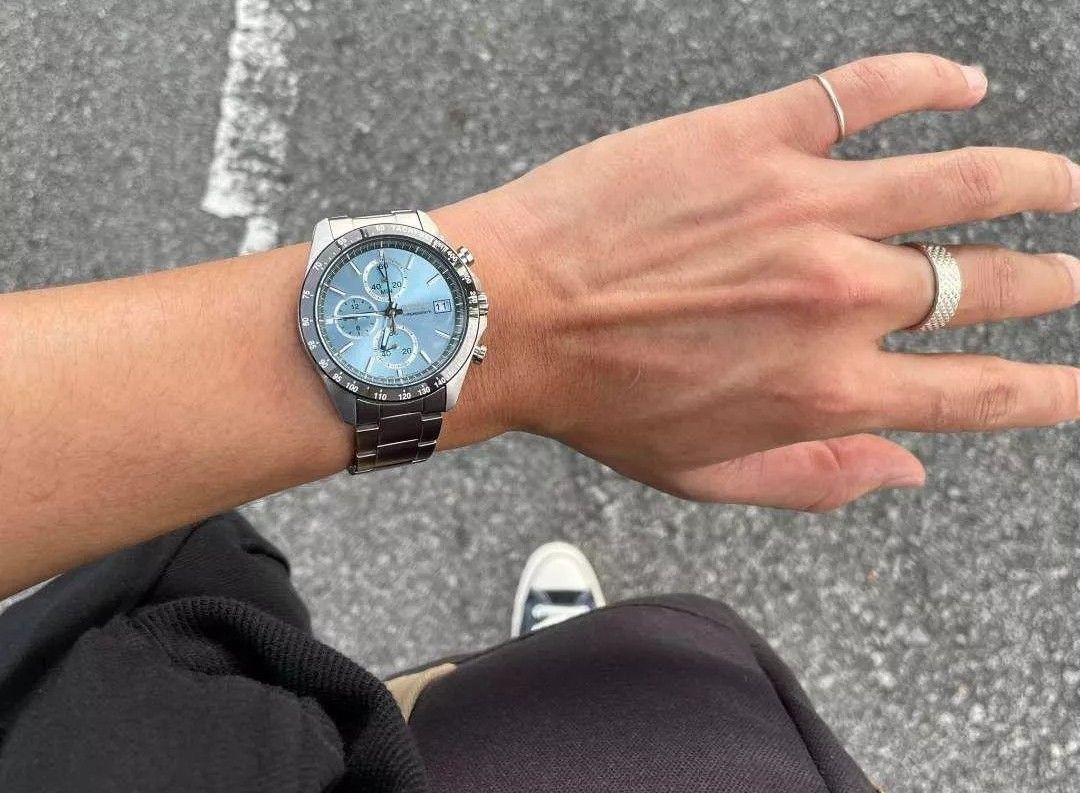 *JDM*Seiko Spirit SBTR029 Chronograph Blue Dial JAPAN-MADE Men's ...