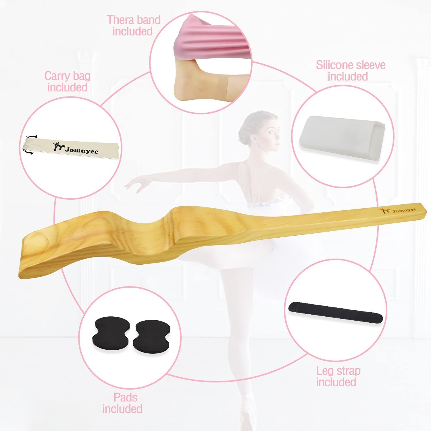 Jomuyee Ballet Foot Stretcher Set Original Pine Dance Feet Arch ...