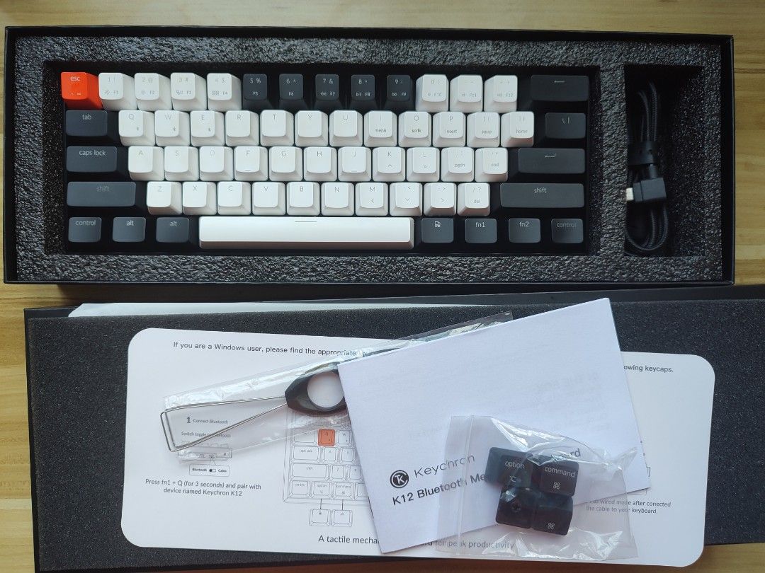 Keychron K12 NON BACKLIGHT wireless, Computers & Tech, Parts ...