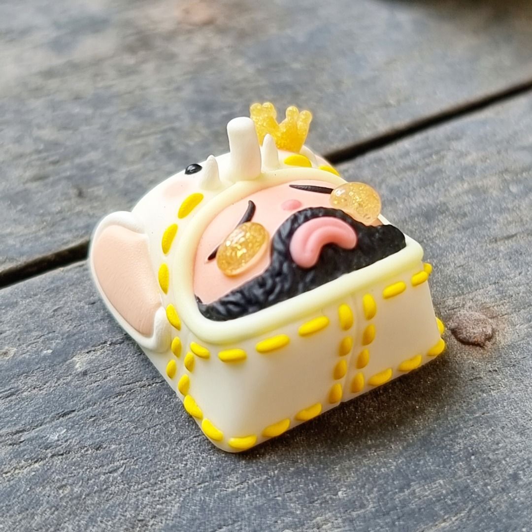 Keystorm Elephant King V2 "Sunny Side Up" artisan keycap on Carousell