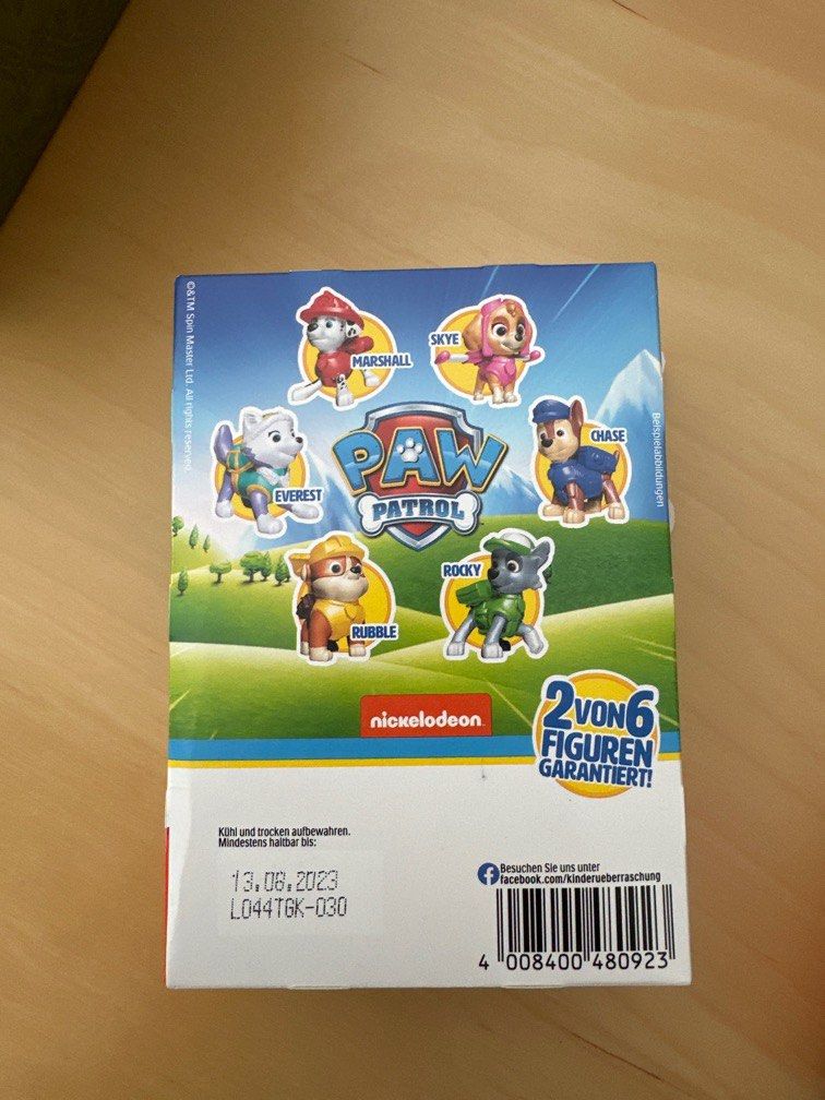 Kinder eggs, kinder surprise - paw patrol edition pre-order, Food ...