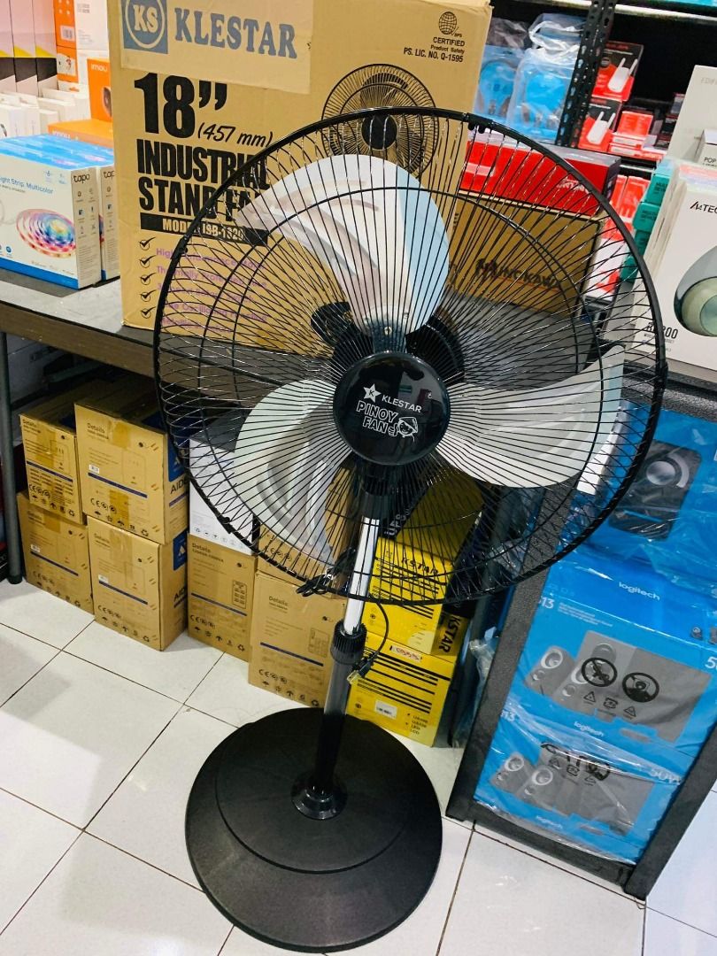 KLESTAR 18 Industrial Stand Fan Metal Blade ISB1820, Furniture & Home ...
