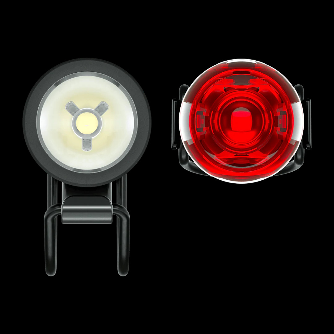 Knog Plug Bike Light Twinpack | Includes an effective 250 lumen front light and is paired with a ...