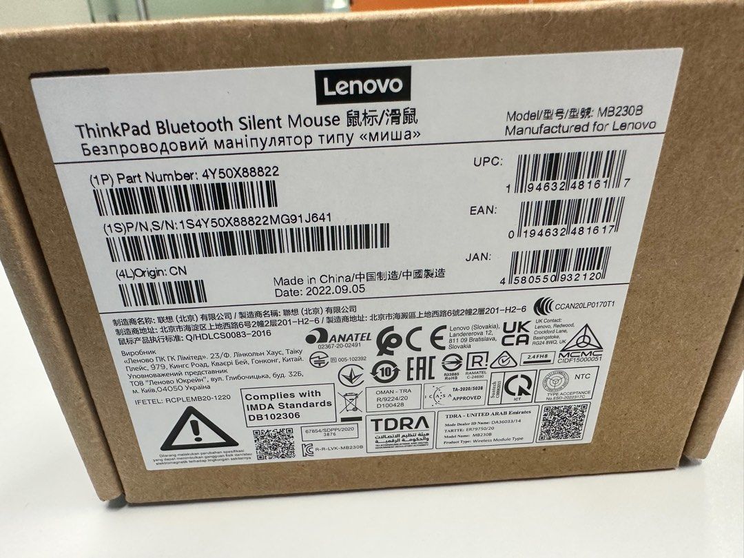 Lenovo Thinkpad Bluetooth Silent Mouse, Computers & Tech, Parts ...