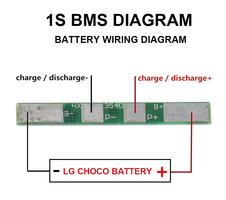 LG CHOCO RECHARGEABLE BATTERY 18650 3.7V 3000mAh, 1S 3A BMS SM FEMALE JACK FOR BATTERY OPERATED ...