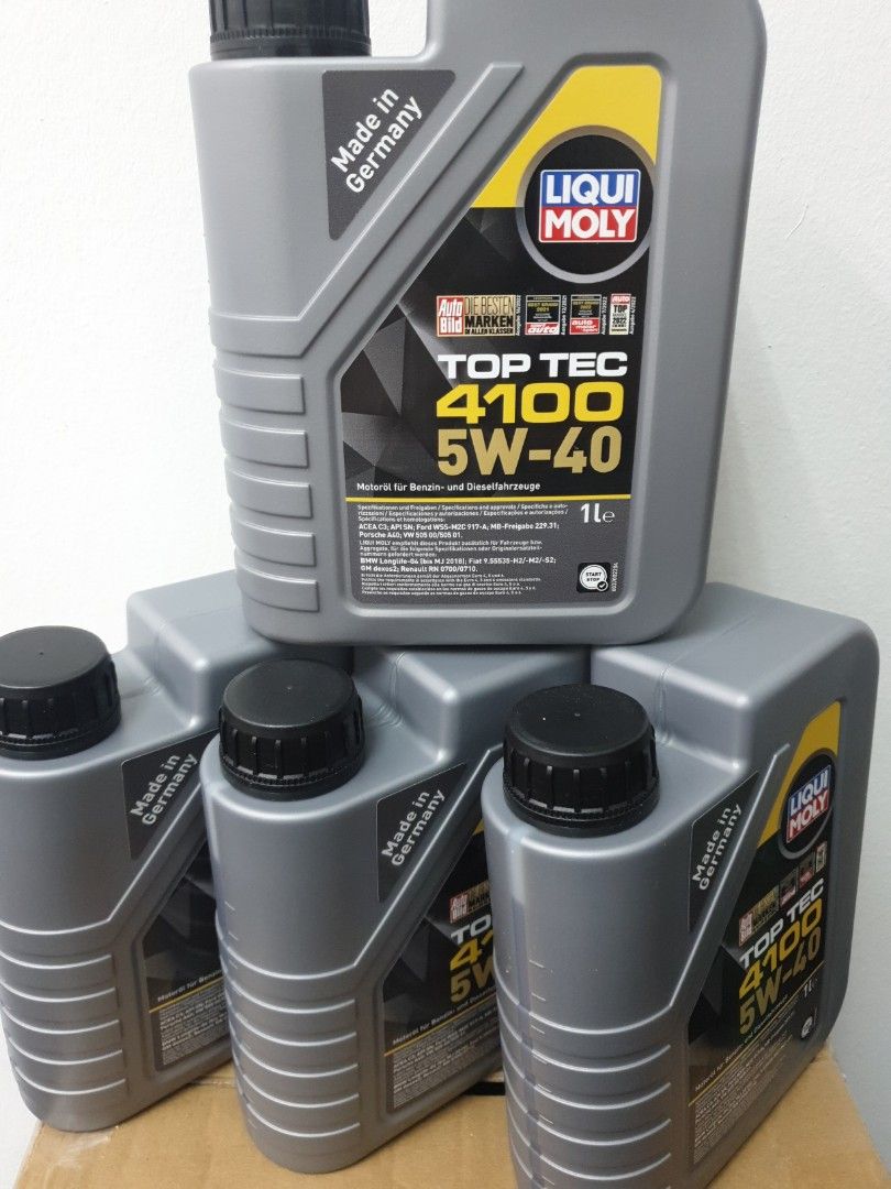 LIQUIMOLY TOPTEC 4100 5W-40(Free Liquimoly Fuel Cleaner), Car ...