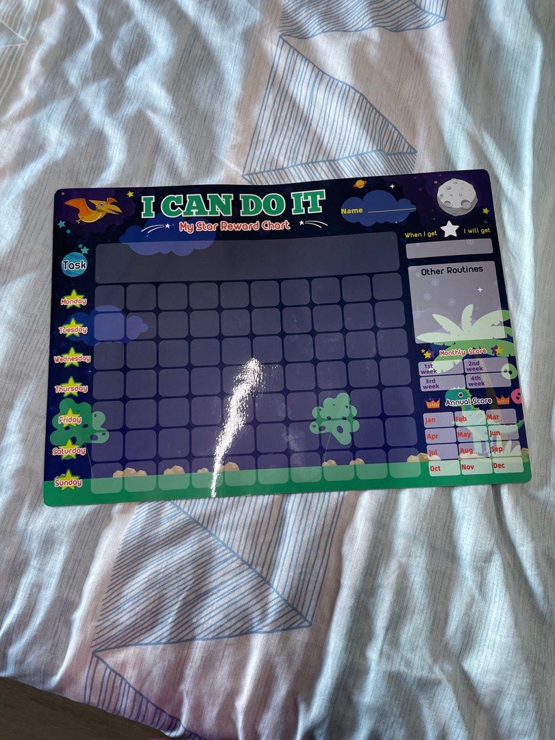 Magnetic Reward chart for kids, Hobbies & Toys, Stationery & Craft, Art ...